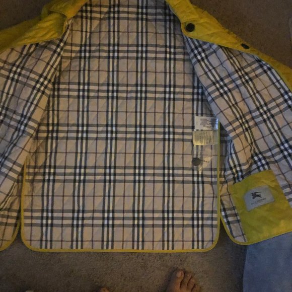 Burberry | Jackets & Coats | Yellow Authentic Burberry Coat | Poshmark
